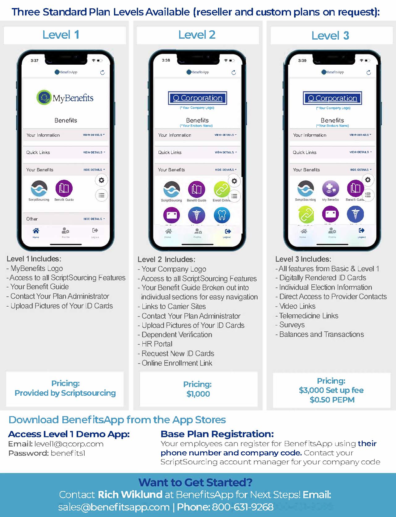 ScriptSourcing and BenefitsApp - BenefitsApp